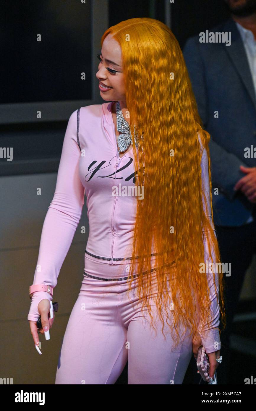 Ice Spice attends the Empire State Building in celebration of New Album ...