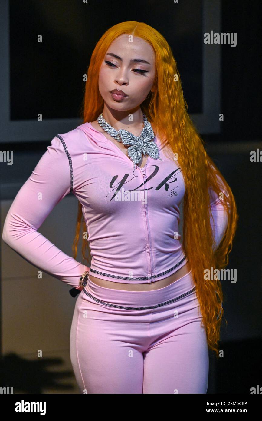 Ice Spice attends the Empire State Building in celebration of New Album ...