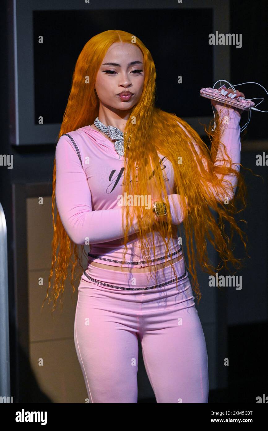 Ice Spice attends the Empire State Building in celebration of New Album ...