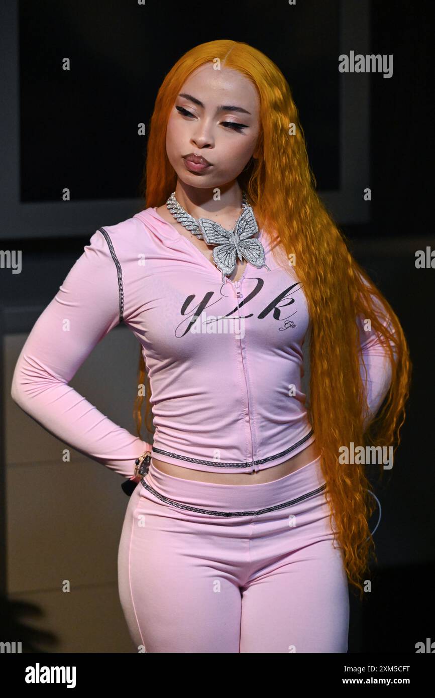 Ice Spice attends the Empire State Building in celebration of New Album ...