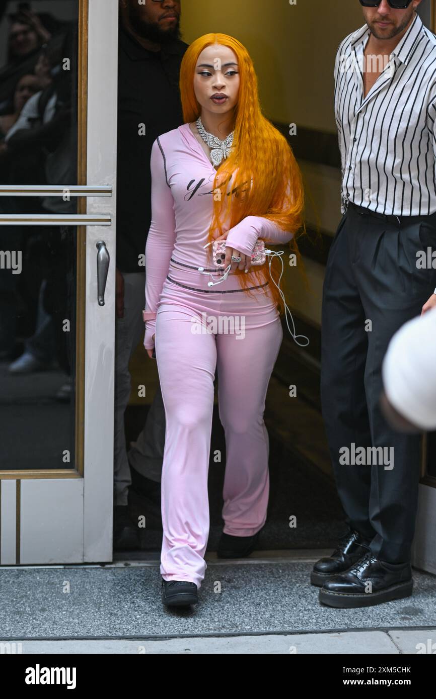 Ice Spice attends the Empire State Building in celebration of New Album ...