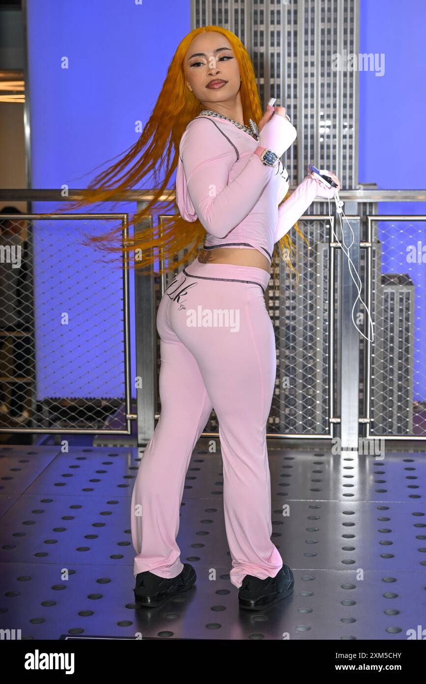 Ice Spice attends the Empire State Building in celebration of New Album ...