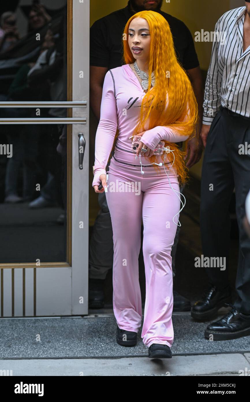 Ice Spice attends the Empire State Building in celebration of New Album ...