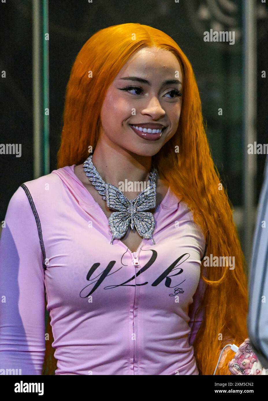 Ice Spice attends the Empire State Building in celebration of New Album ...
