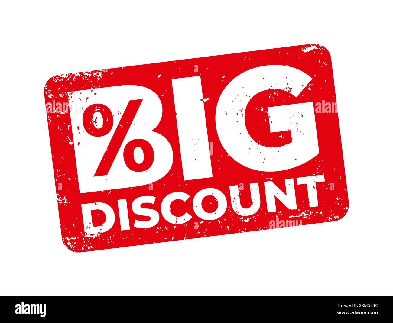 Big discount grunge red rubber stamp sign isolated on white background ...