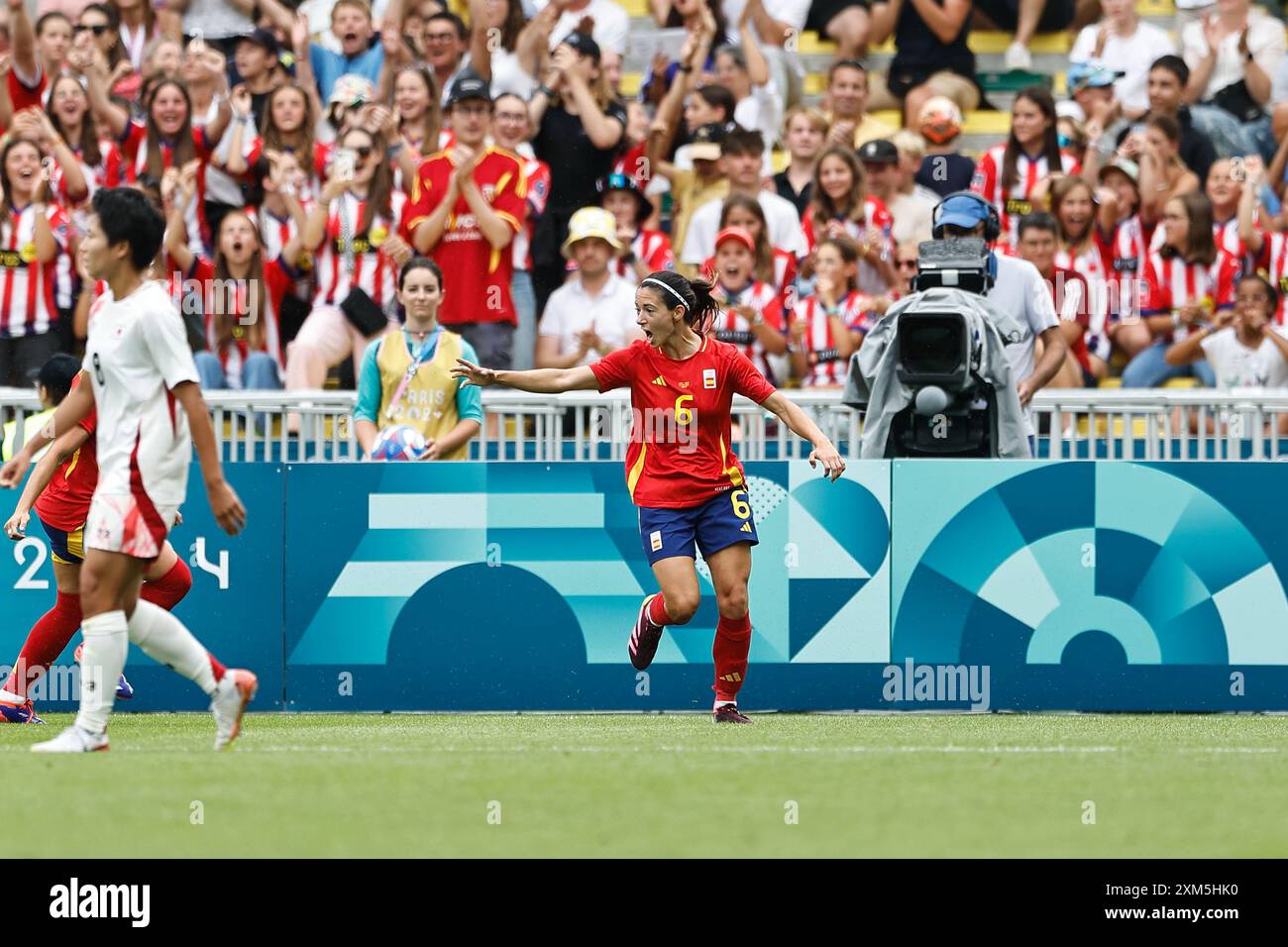 Nantes, France. 25th July, 2024. Aitana Bonmati (ESP) Football/Soccer ...