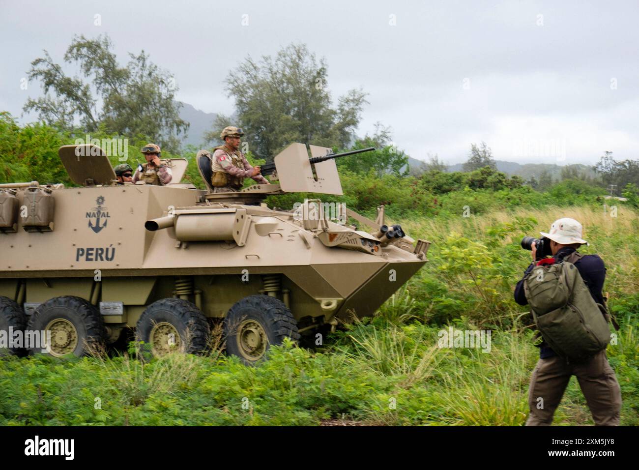 Honolulu, Hawaii, USA. 25th July, 2024. Peruvian Naval Infantry in a ...