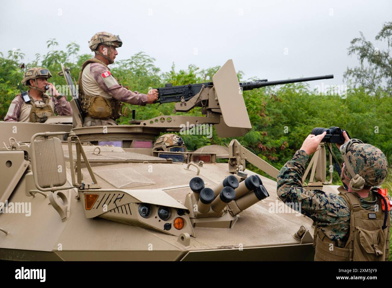 Honolulu, Hawaii, USA. 25th July, 2024. Peruvian Naval Infantry in a ...