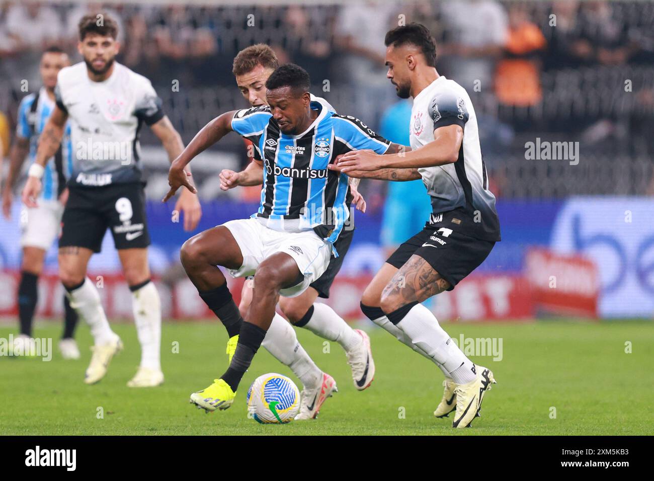 Sao Paulo, Brazil. 25th July, 2024. Raniele and Ryan of Corinthians ...