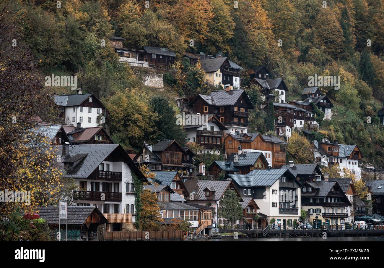 Hallstatt, Austria - October 31, 2023 : A picturesque village nestled ...