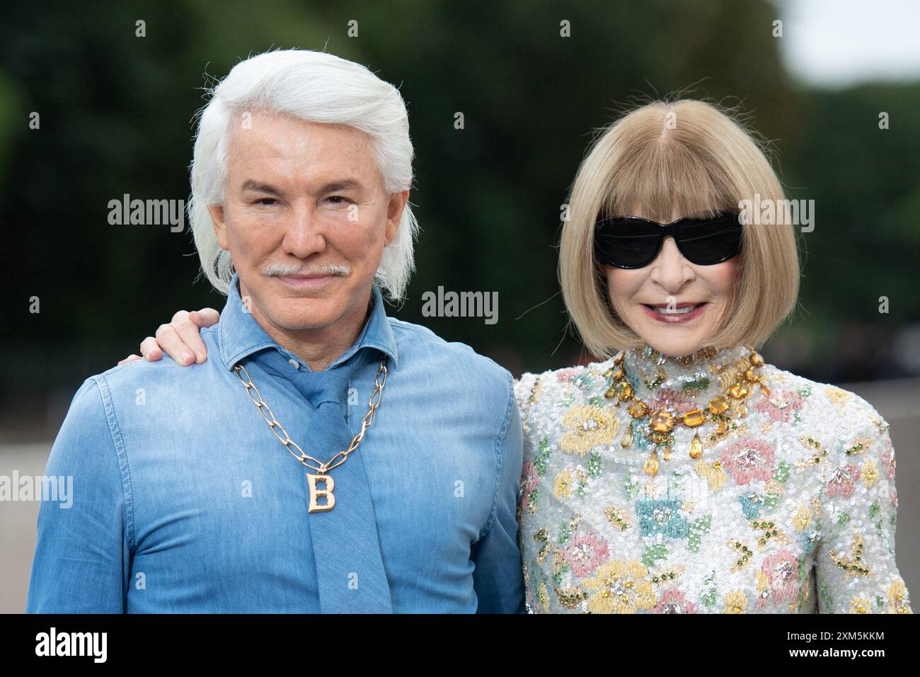 Baz Luhrmann and Anna Wintour attending The Prelude to The Paris Games ...