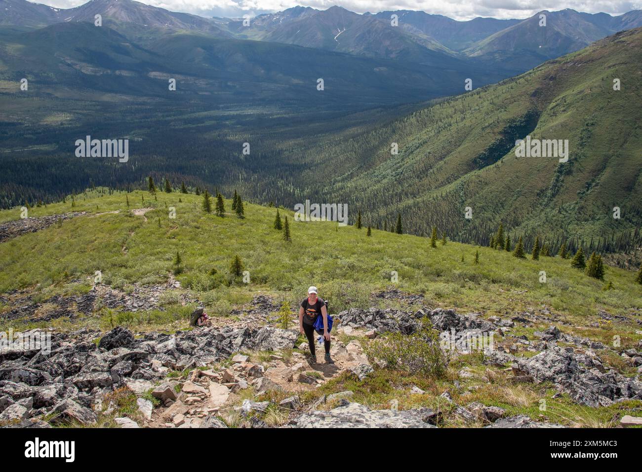 Woman hiking in canadian landscape hi-res stock photography and images ...