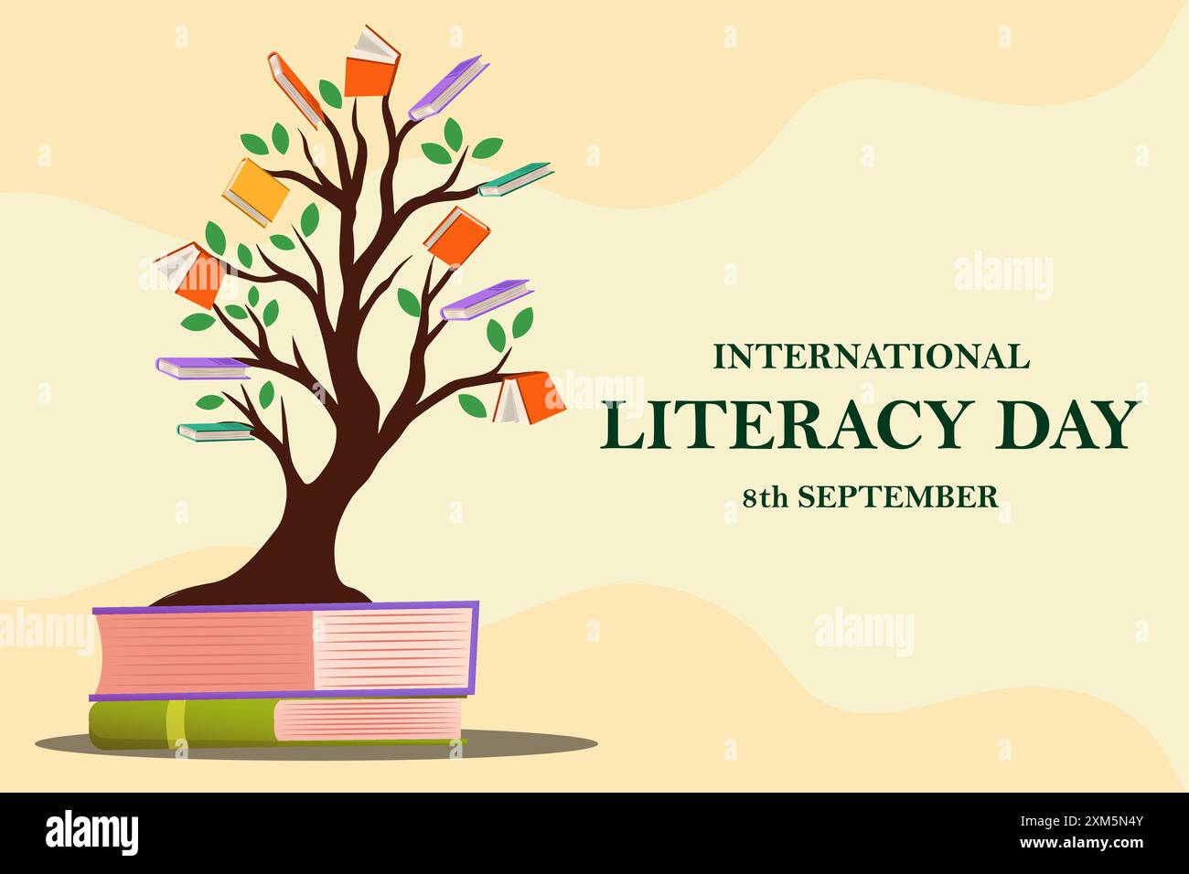 international literacy day background illustration Stock Vector Image ...