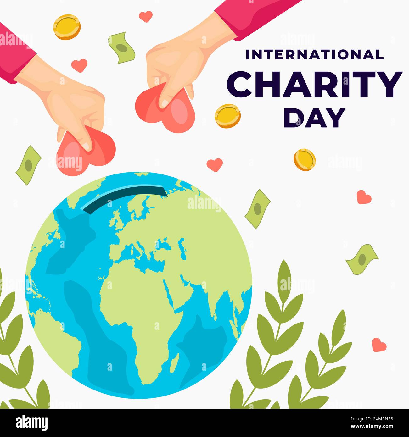 Two hands holding together help Stock Vector Images - Alamy