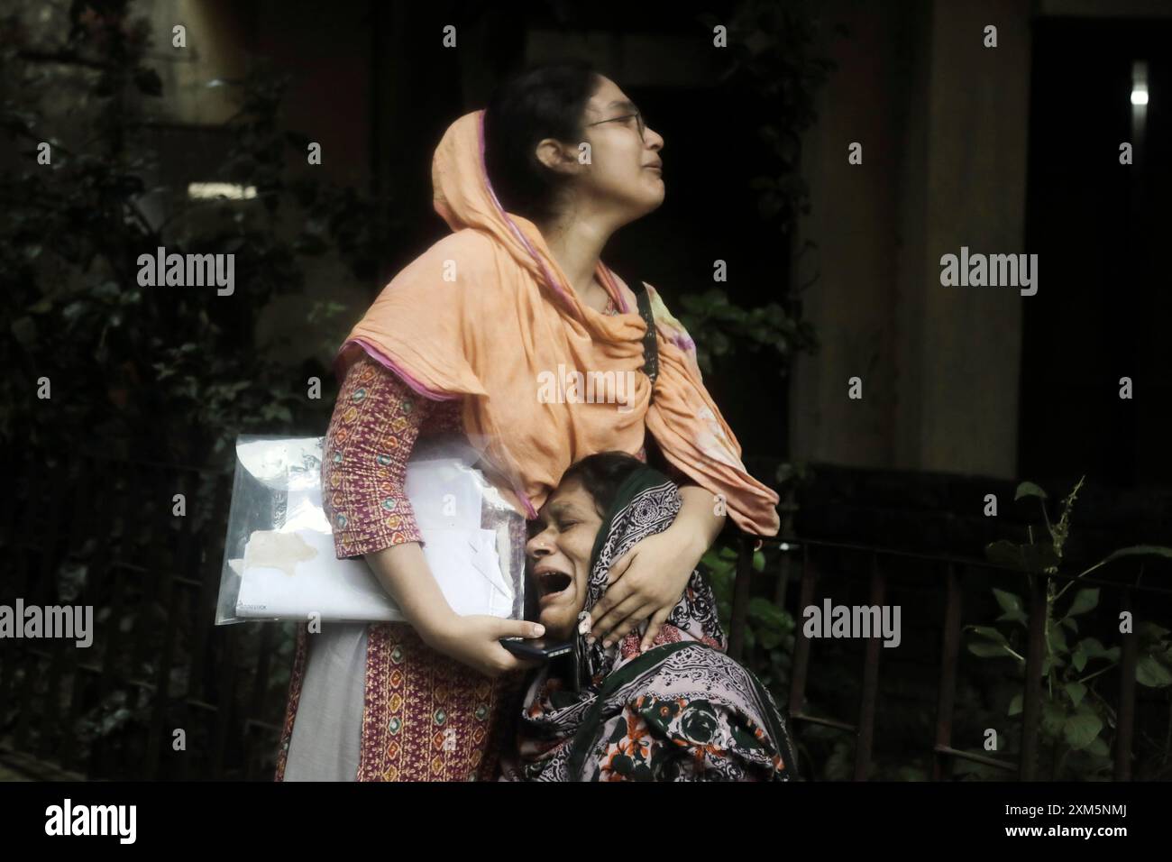 Sanjida consoles her mother after receiving the remains of her son, who ...