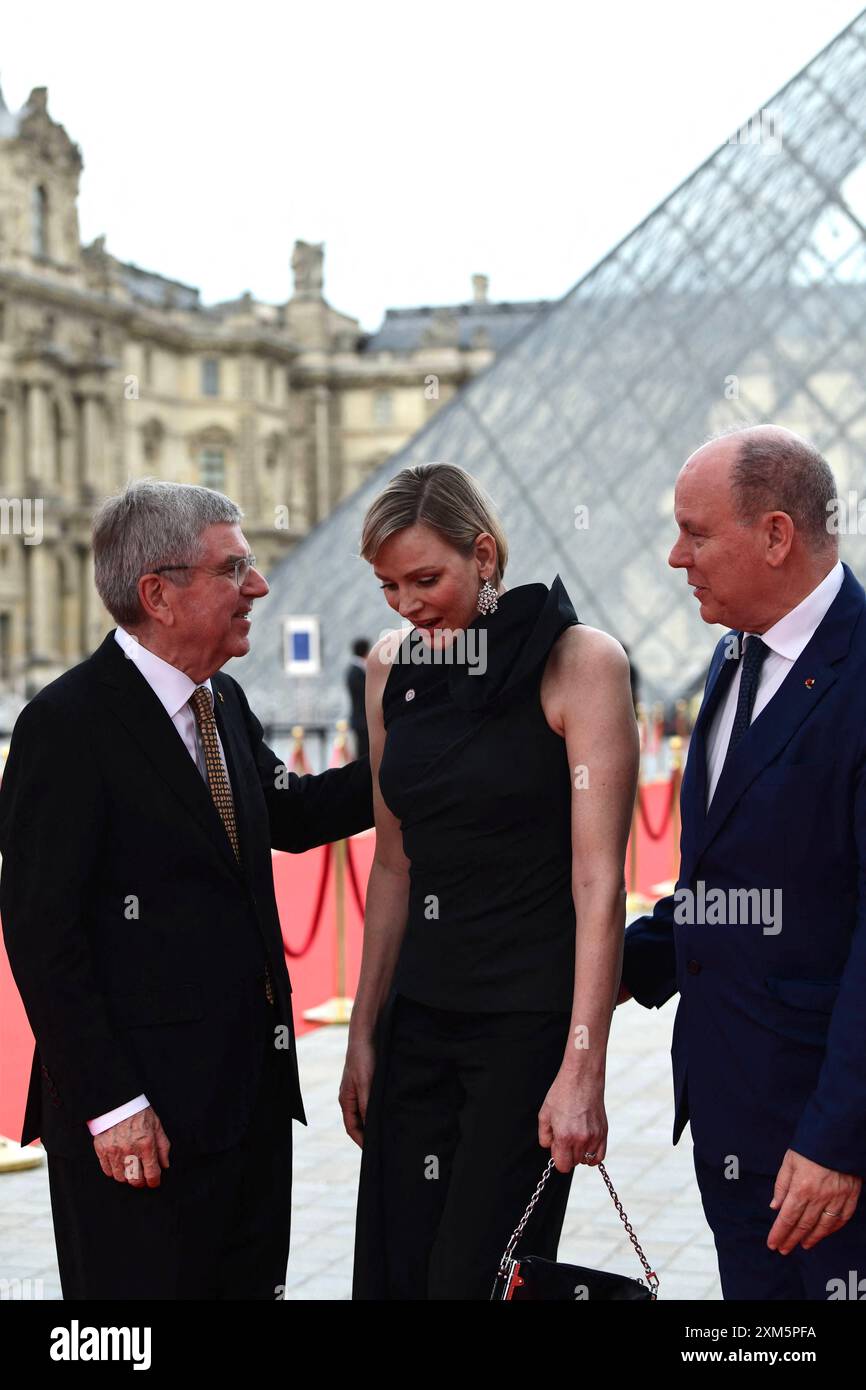 Paris, France. 25th July, 2024. President of the International Olympic ...