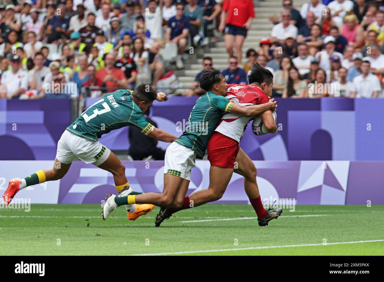 Saint-Denis, France. 25th July, 2024. Kazuma Ueda (JPN) Rugby : Men's ...