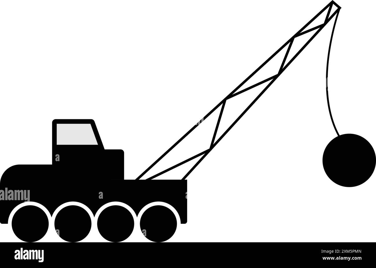 Wrecking ball building Black and White Stock Photos & Images - Alamy