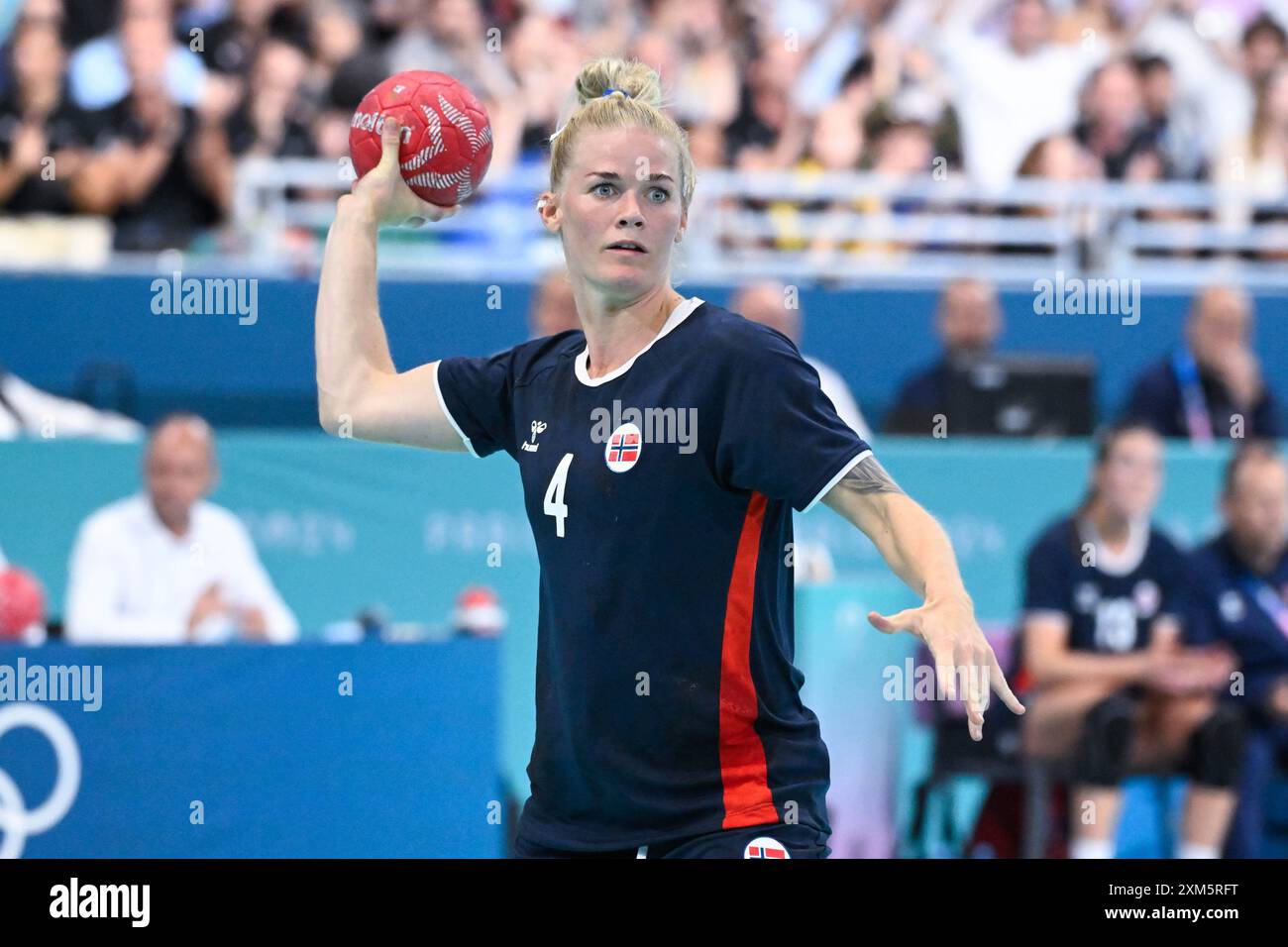Veronica Kristiansen of Norway, Handball, Women's Preliminary Round ...