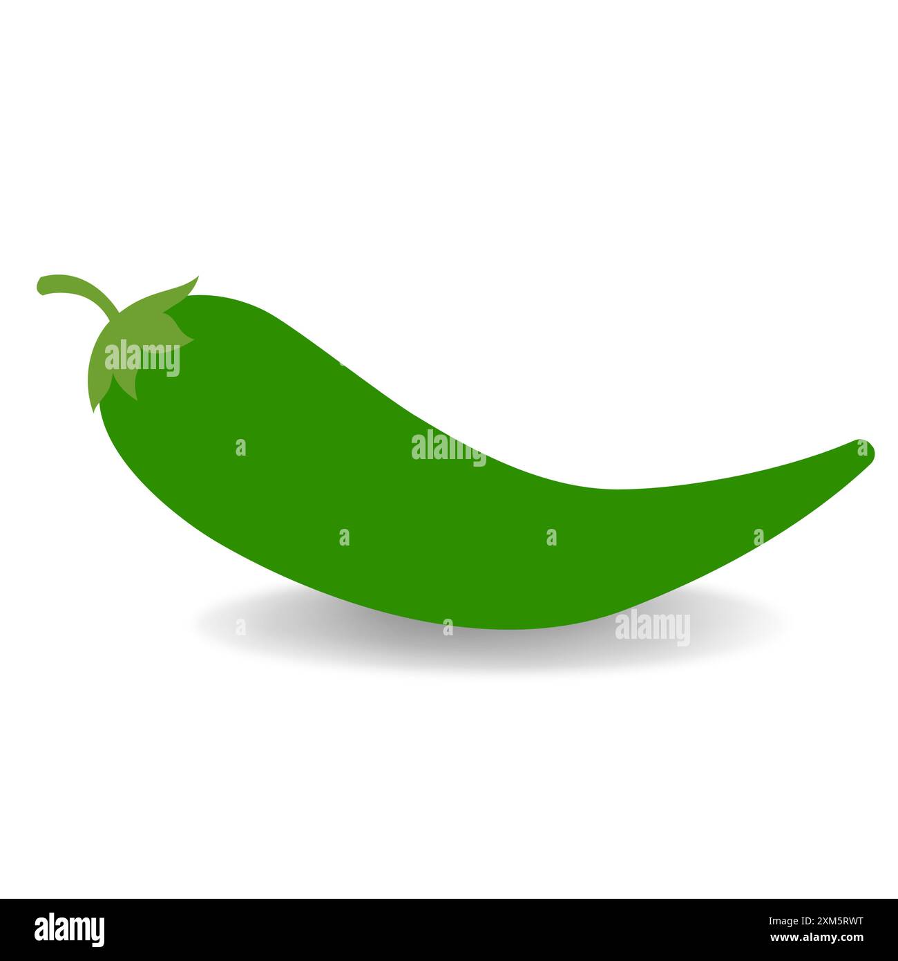 Green chilli pepper, realistic Green hot natural chilli pepper ...
