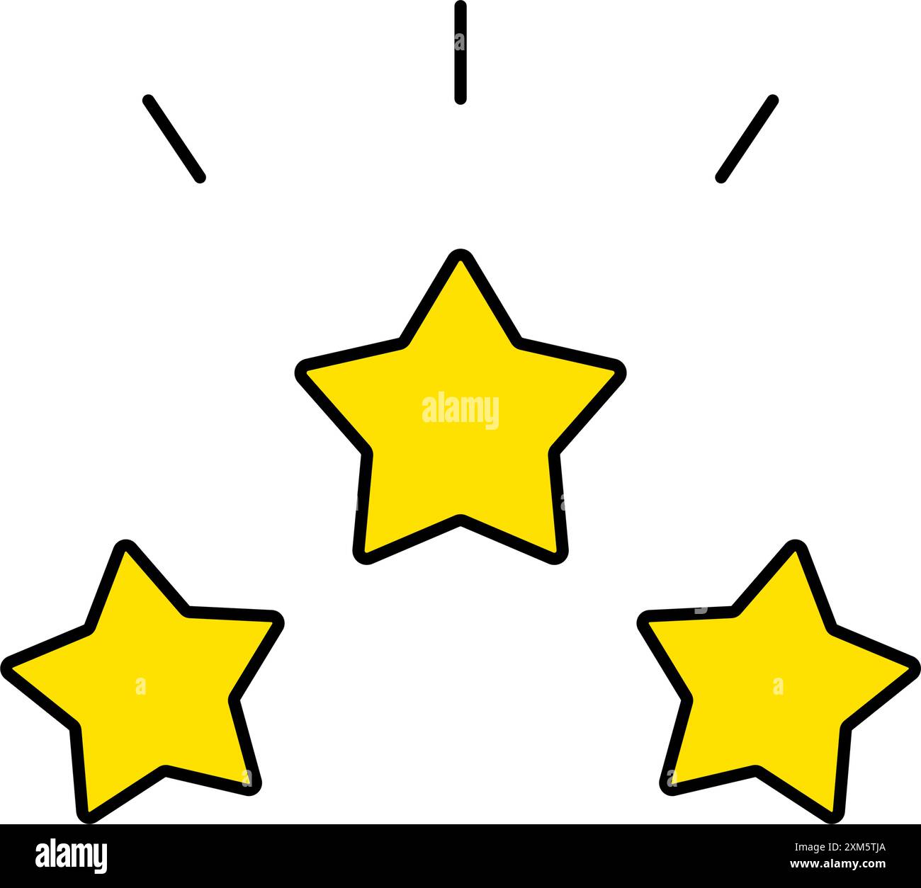 Star decoration, business icons for target, goal attainment, and goals ...