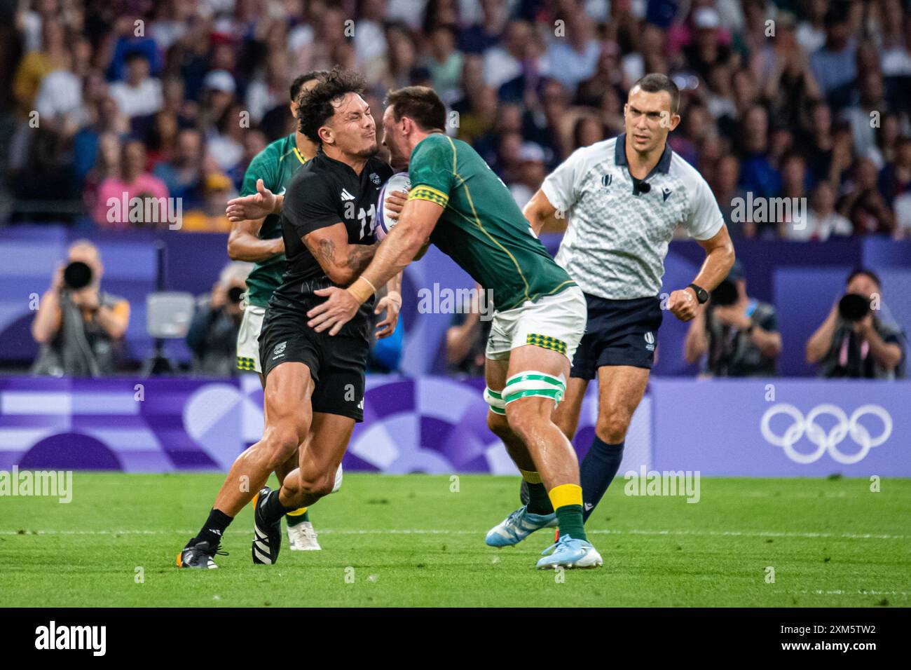 Saint Denis, France. 25th July, 2024. Moses Leo (New Zealand), Rugby ...