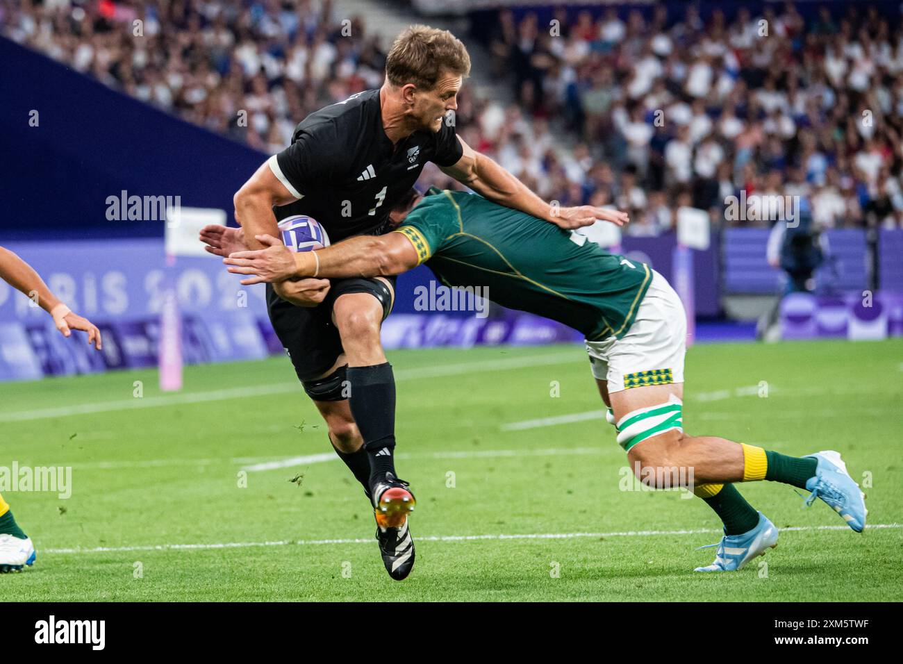 Saint Denis, France. 25th July, 2024. Scott Curry (New Zealand), Rugby ...
