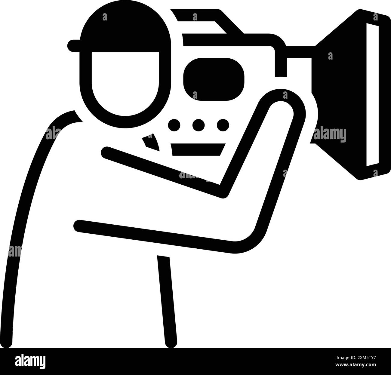 Cameraman icon vector vectors hi-res stock photography and images - Alamy