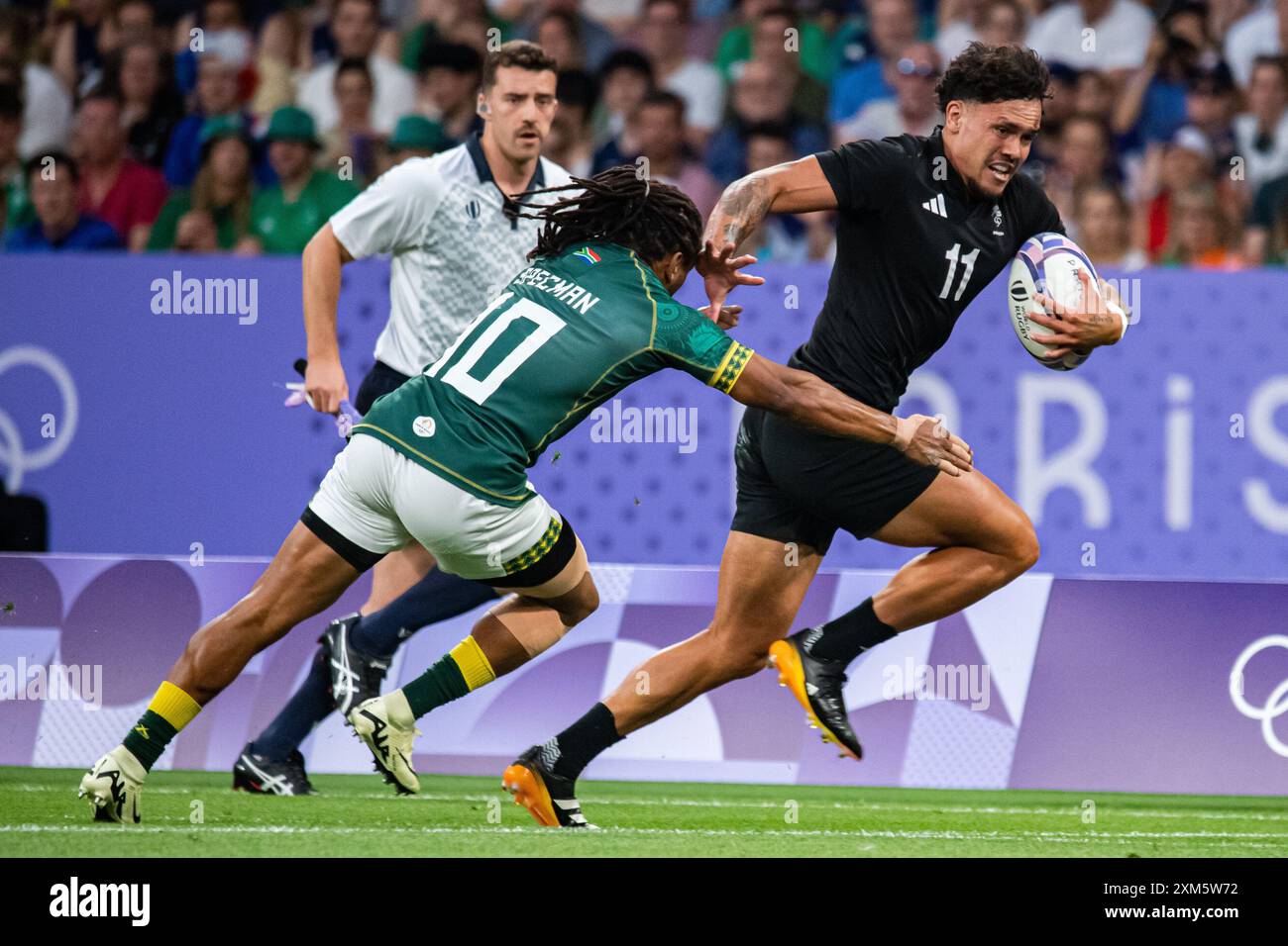 Moses Leo (New Zealand) and Rosko Specman (South Africa), Rugby Sevens ...