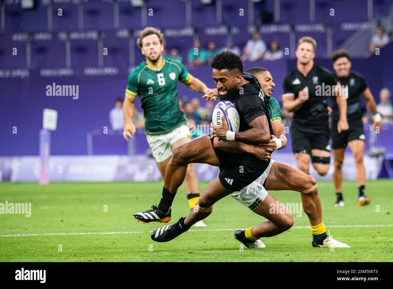 Akuila Rokolisoa (New Zealand), Rugby Sevens, Men's Quarter-final ...