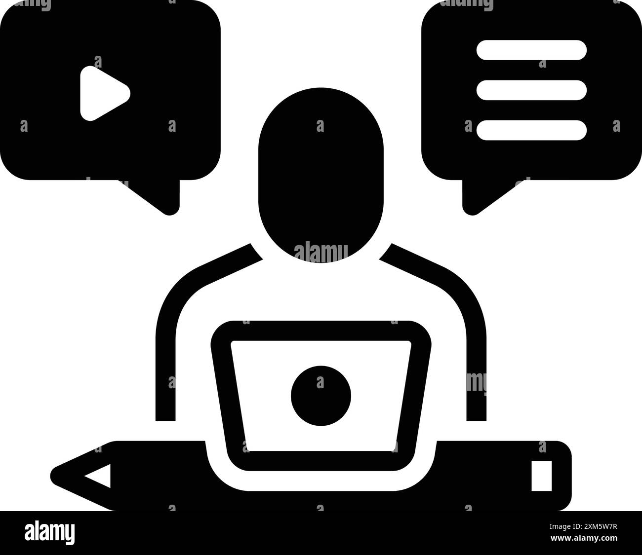 Content creator vector vectors hi-res stock photography and images - Alamy