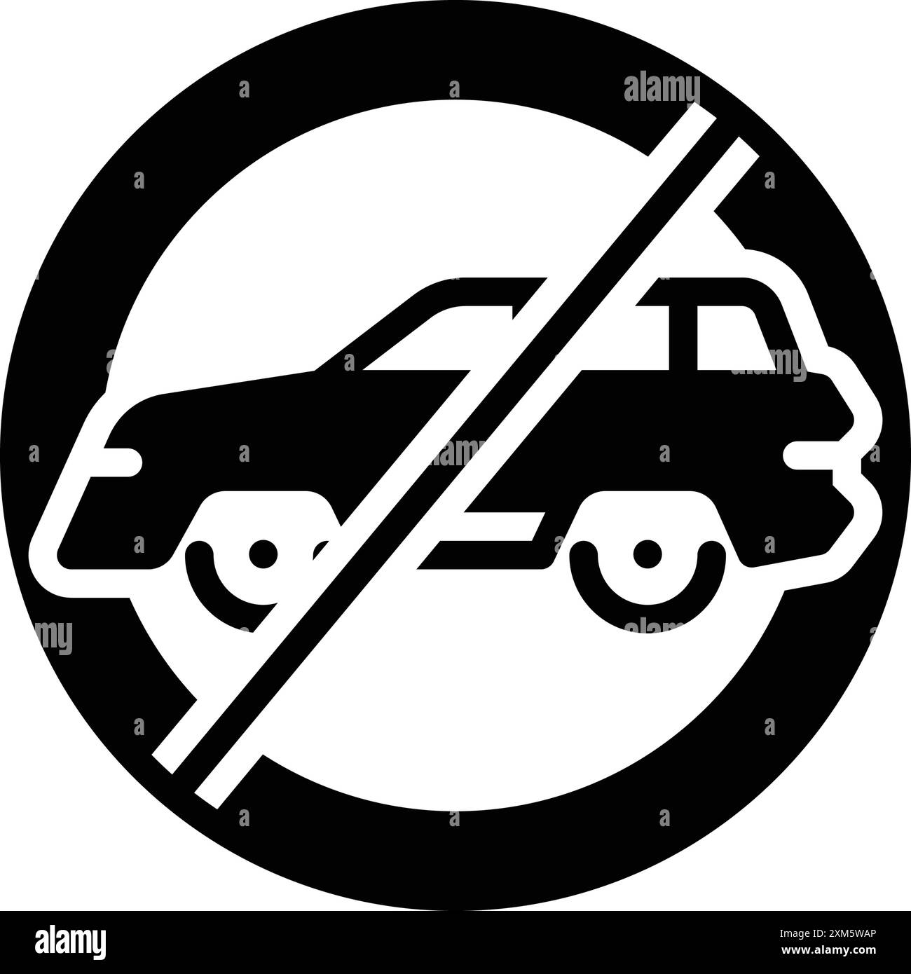 No car allowed Stock Vector Images - Alamy