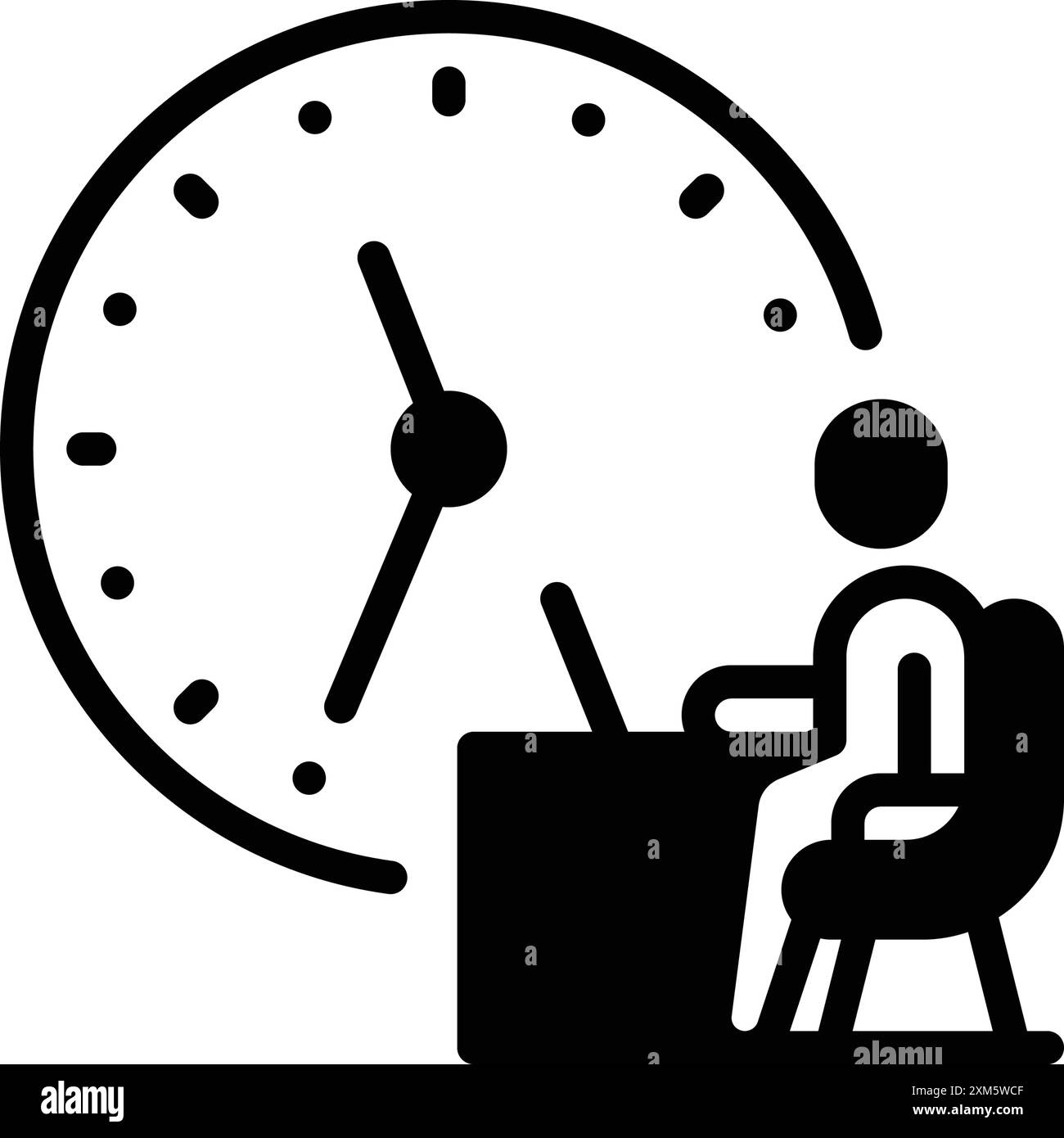 Punctuality office Stock Vector Images - Alamy