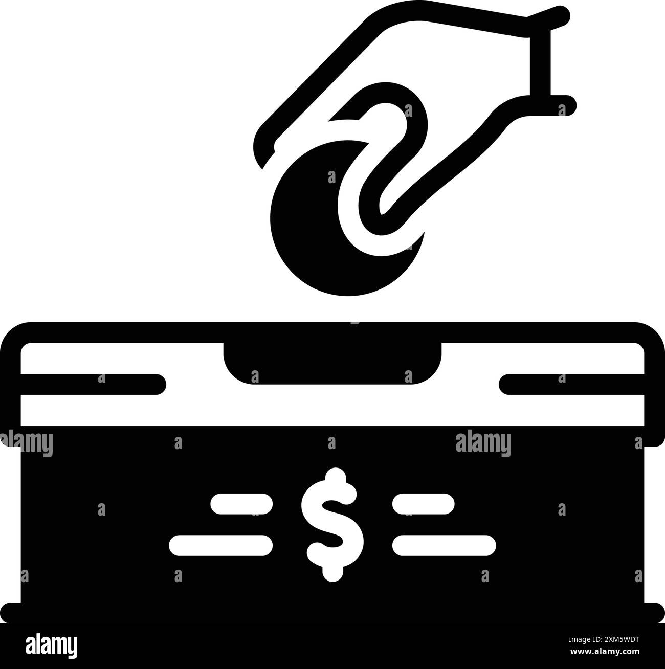 Donate box Black and White Stock Photos & Images - Alamy