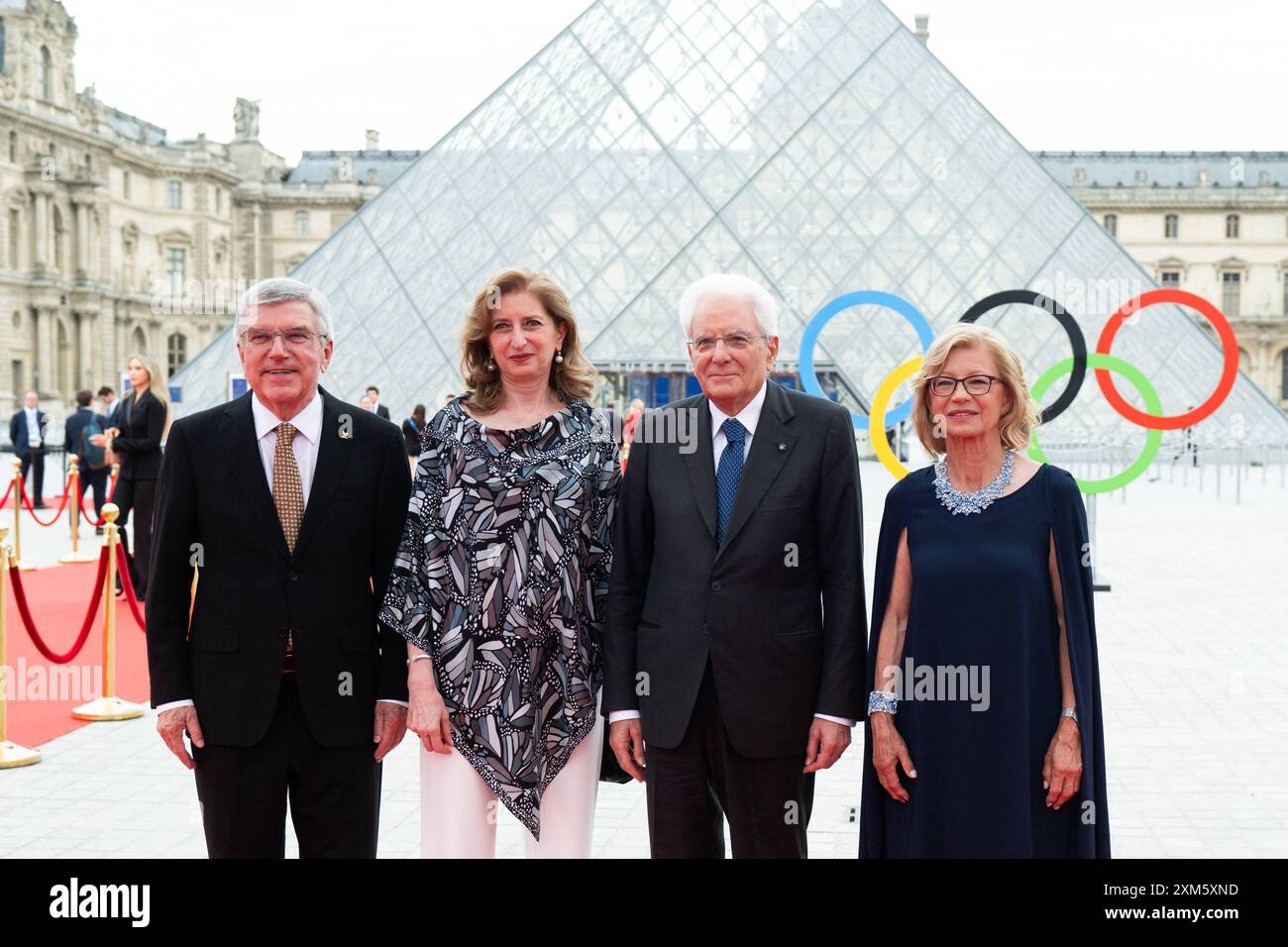 Paris, France. 25th July, 2024. OC President Thomas Bach, President ...