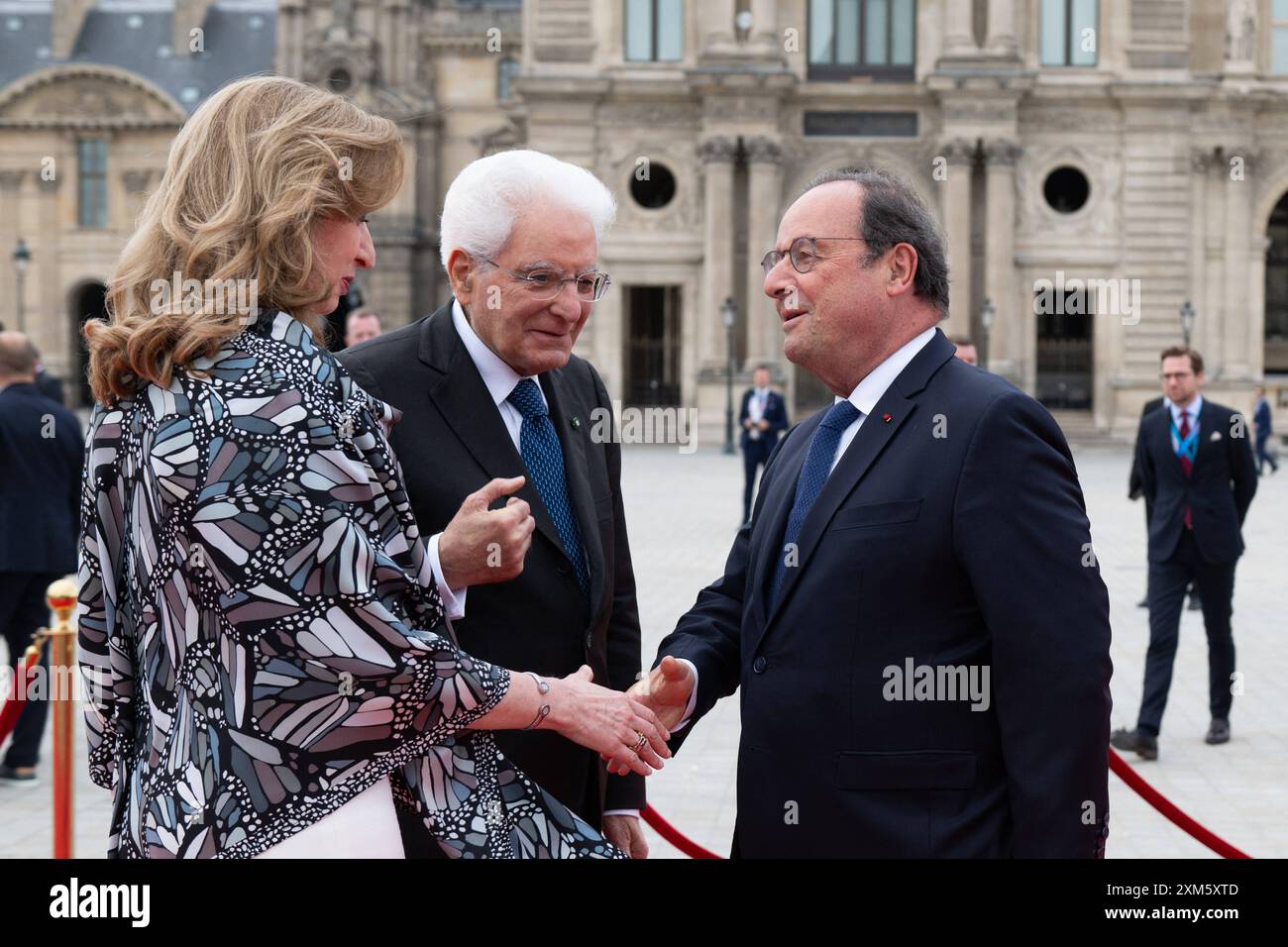 Paris, France. 25th July, 2024. President Sergio Mattarella of Italy ...
