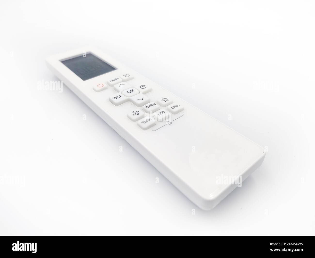 White AC remote close up photoshoot isolated on white background Stock ...