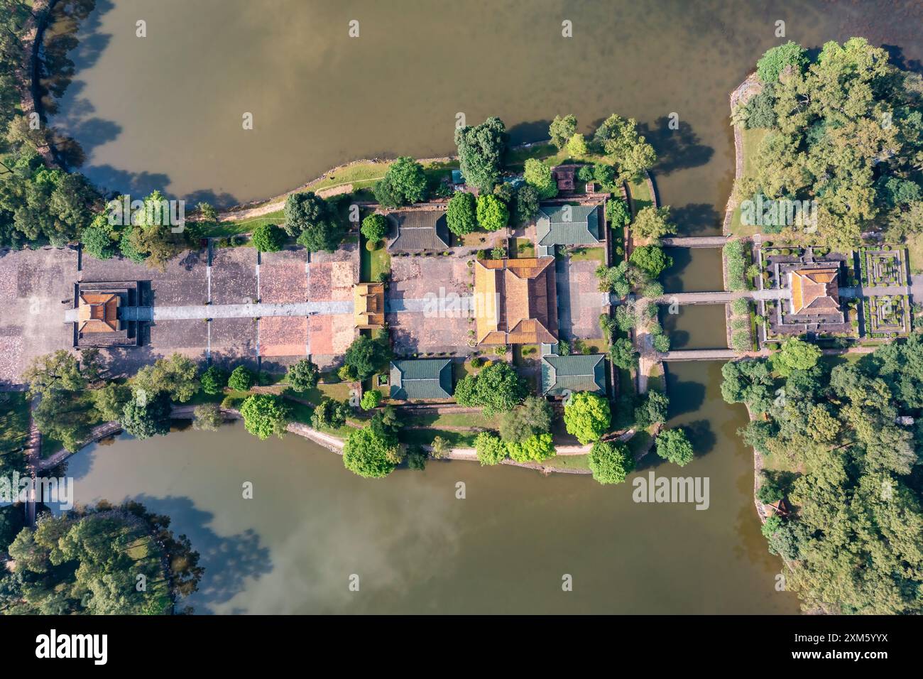 Minh Mang tomb near the Imperial City with the Purple Forbidden City ...