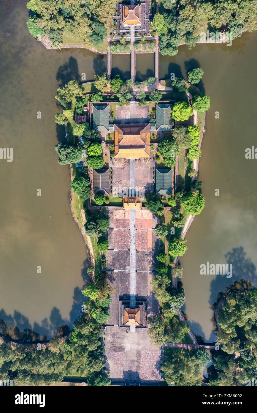 Minh Mang tomb near the Imperial City with the Purple Forbidden City ...