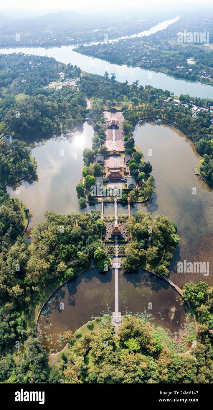 Minh Mang tomb near the Imperial City with the Purple Forbidden City ...