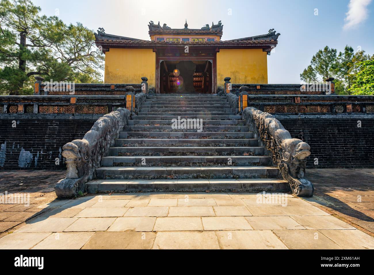 Minh Mang tomb near the Imperial City with the Purple Forbidden City ...