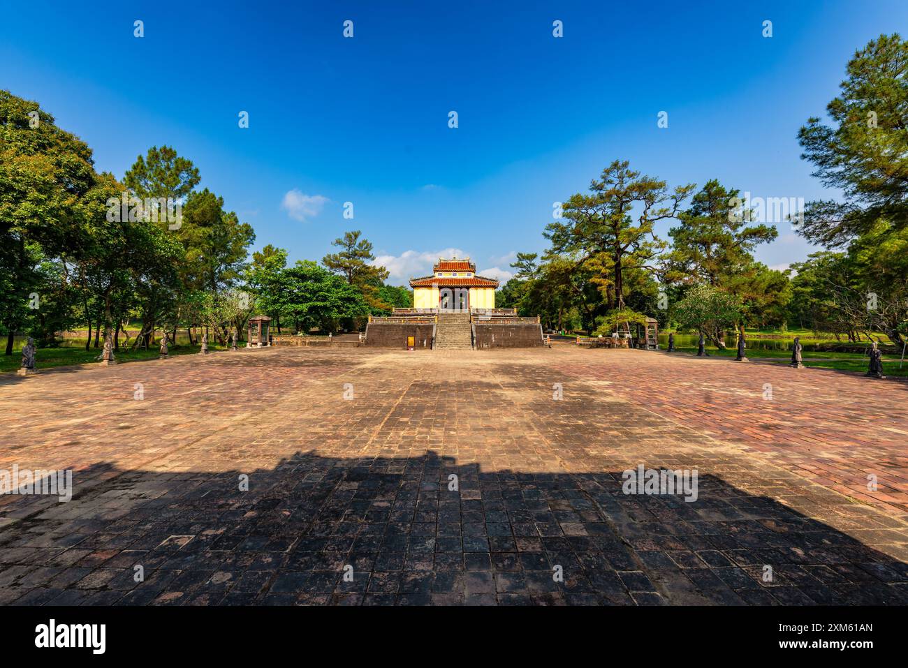Minh Mang tomb near the Imperial City with the Purple Forbidden City ...