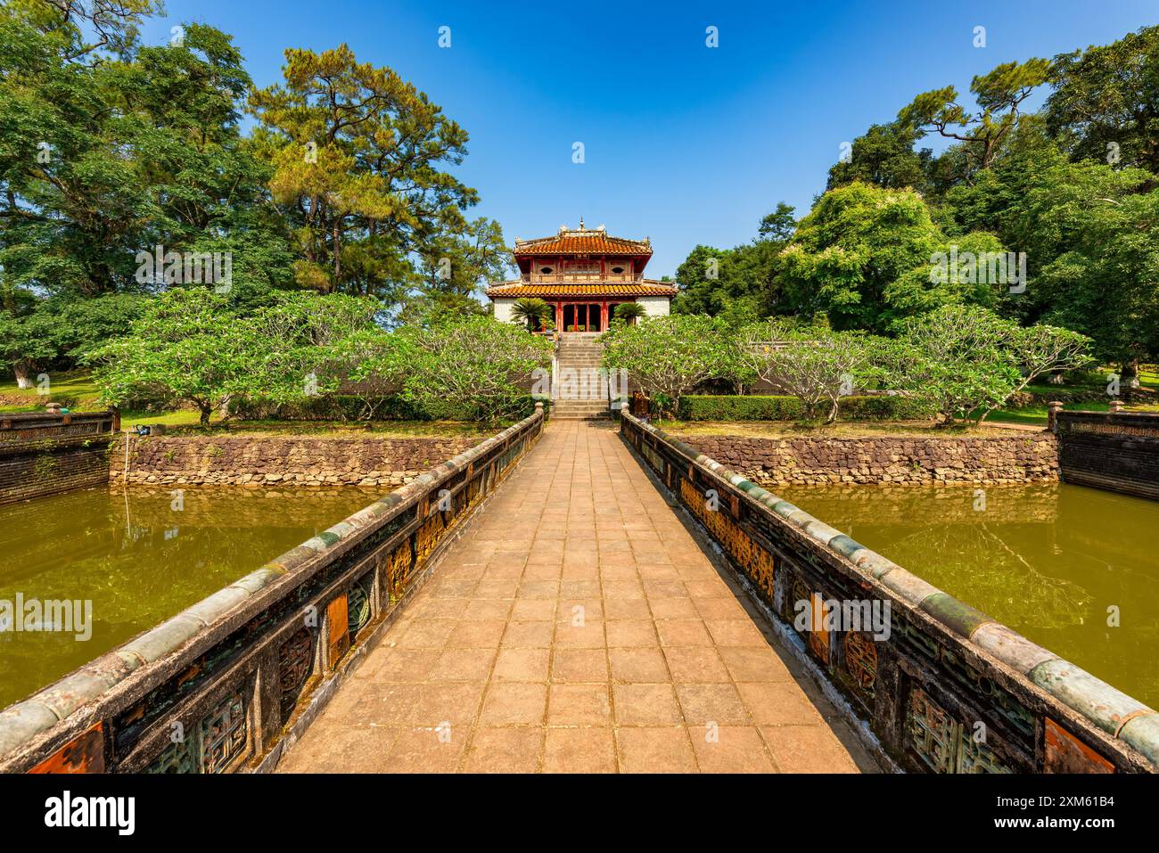 Minh Mang tomb near the Imperial City with the Purple Forbidden City ...