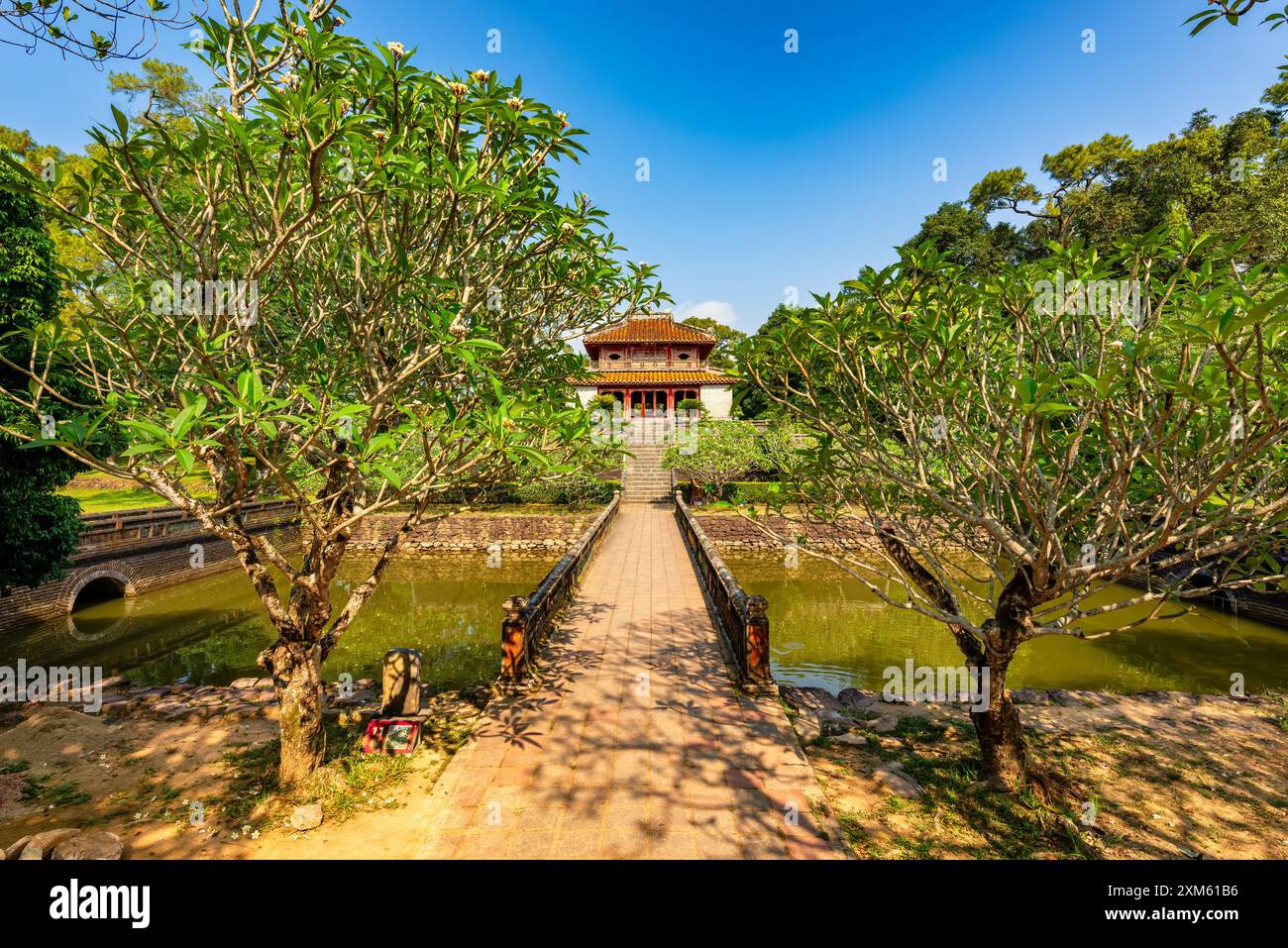 Minh Mang tomb near the Imperial City with the Purple Forbidden City ...