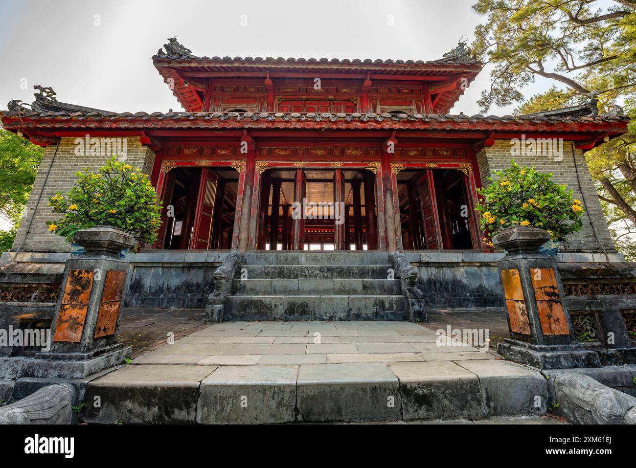 Minh Mang tomb near the Imperial City with the Purple Forbidden City ...