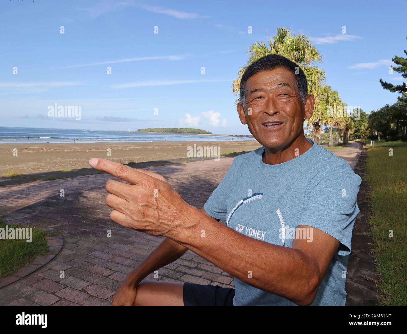 Former Marathon runner Hiromi Taniguchi speaks during an interview in ...