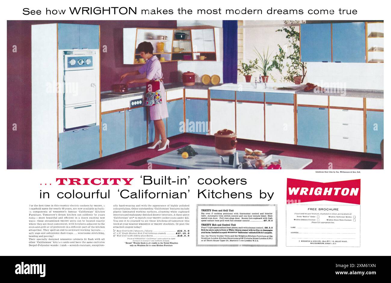 1960s housewife kitchen Cut Out Stock Images & Pictures - Alamy