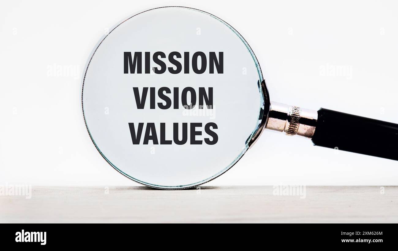 Mission vision values symbol. Concept words Mission Vision Values ...