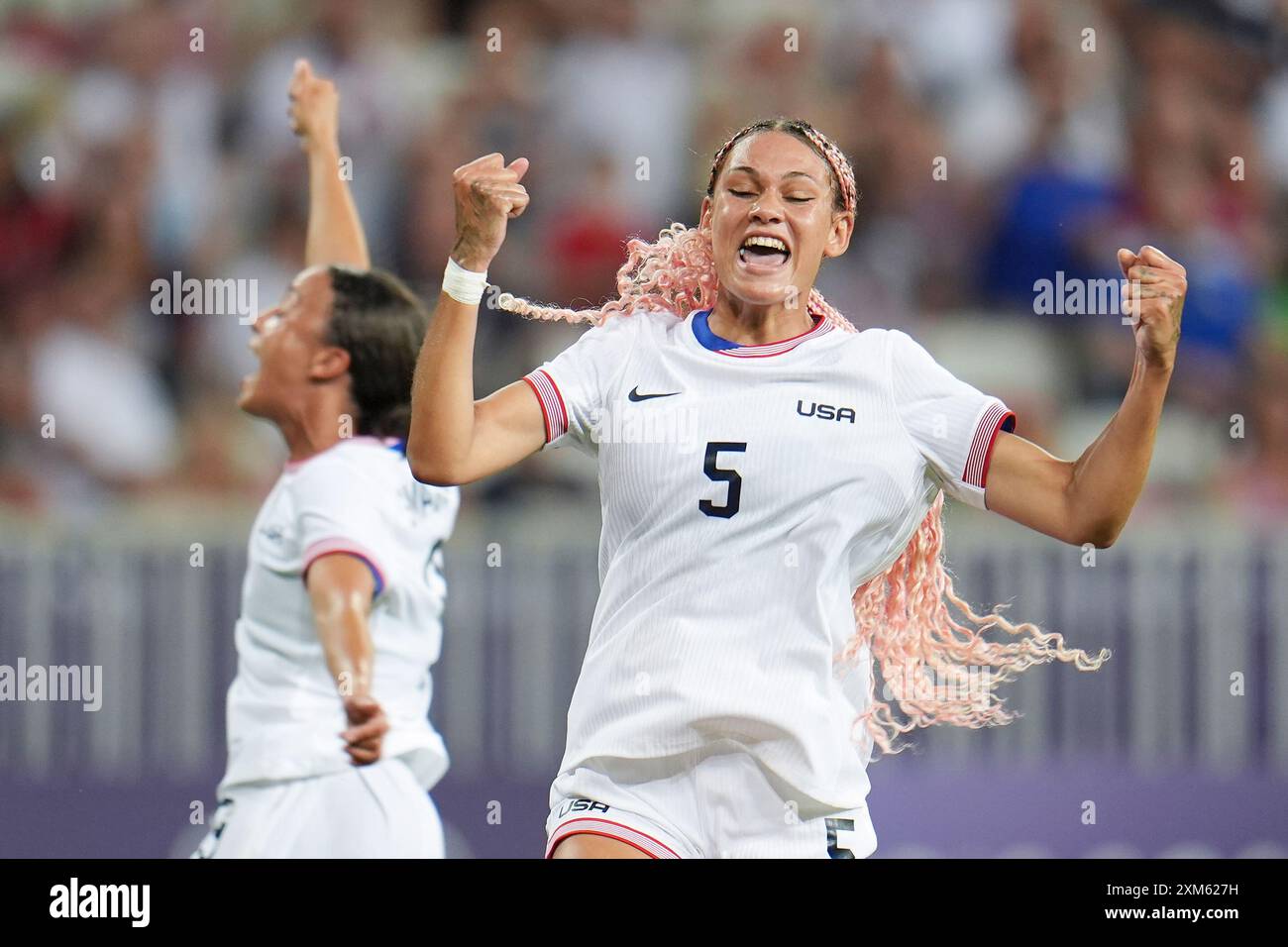 Trinity Rodman (USA) celebrates, Football, Women's Group B between ...