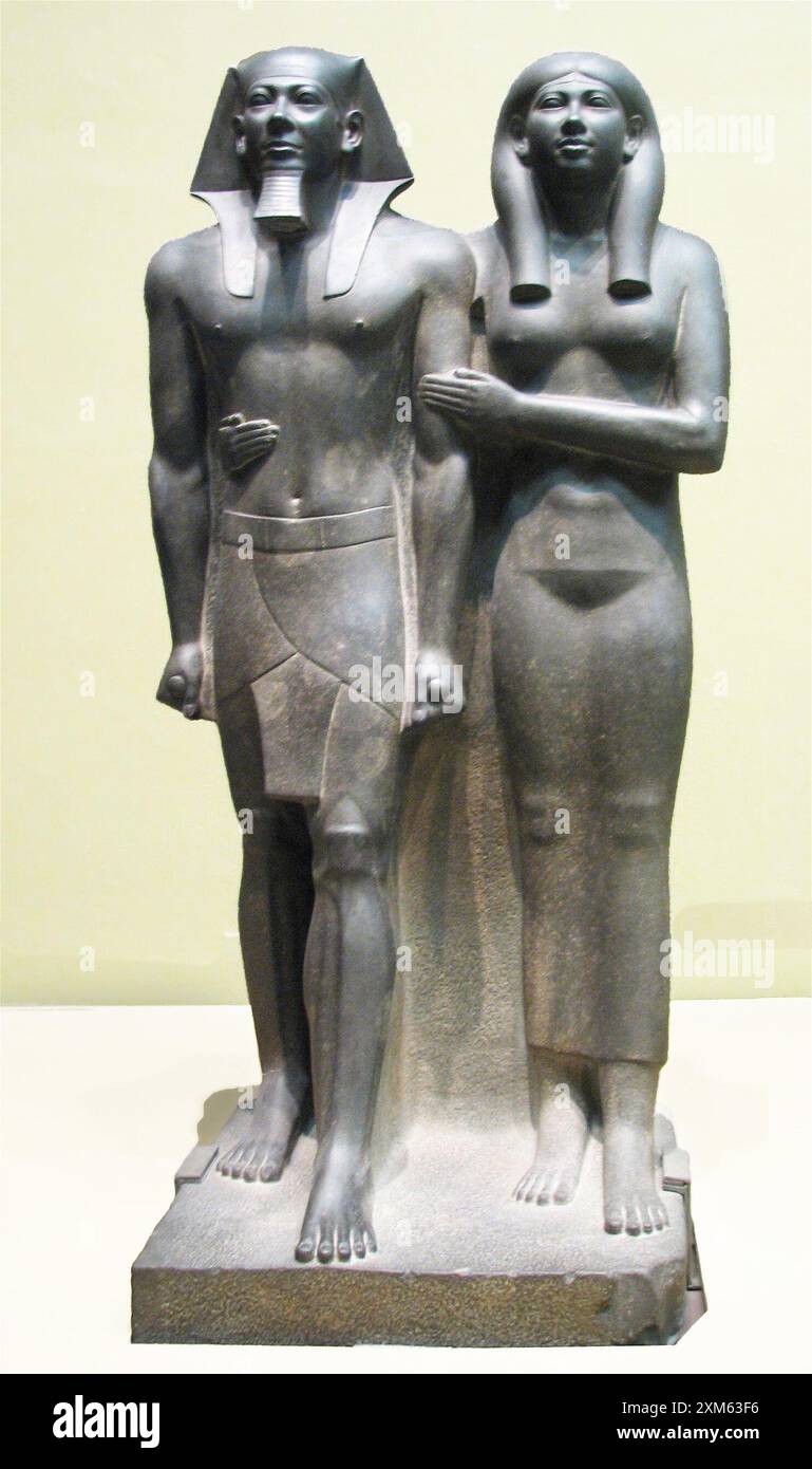 Dyad or triad of menkaura from giza hi-res stock photography and images ...